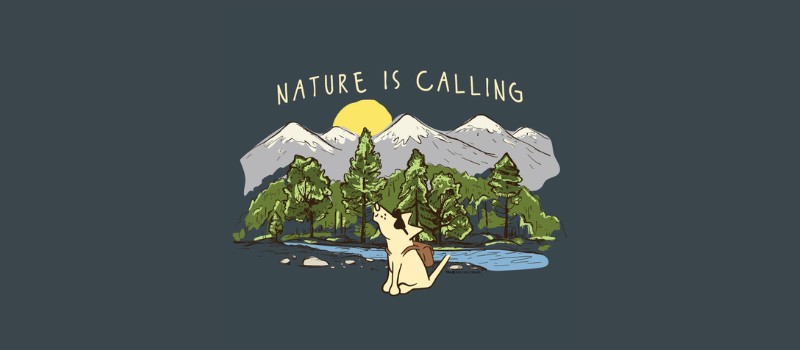 Nature Is Calling – Teddy the Dog