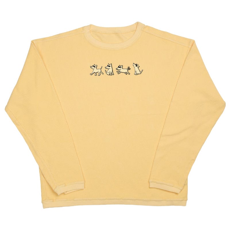 Strut Sit Run Howl - Corded Crewneck – Teddy the Dog