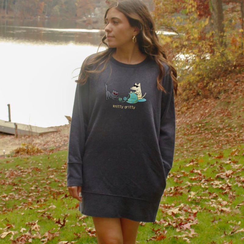 Knitty Gritty - Sweatshirt Dress – Teddy the Dog