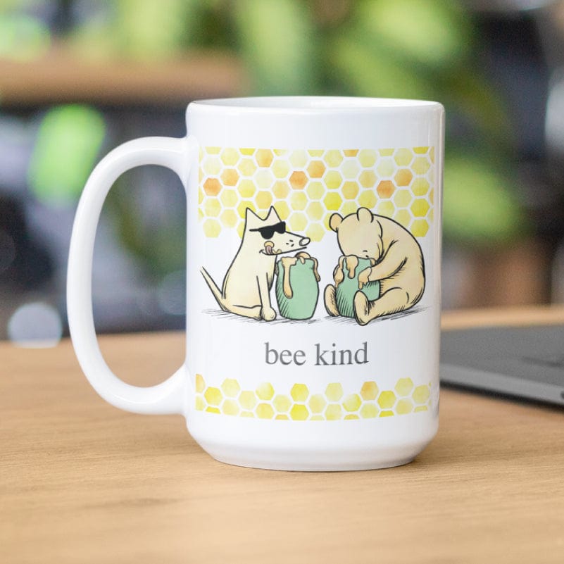 Bee Kind - Large Coffee Mug – Teddy the Dog