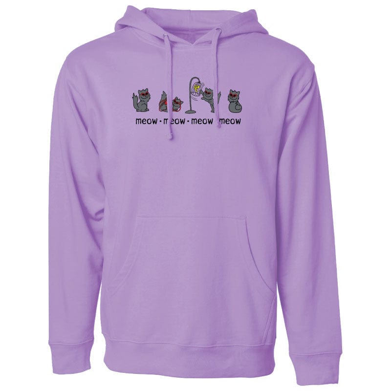 Meow Meow Meow - Salt Wash Hoodie – Teddy the Dog