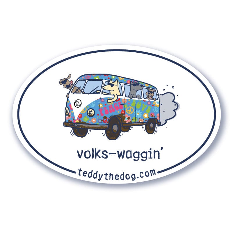 Volks-Waggin Car Magnet – Teddy the Dog
